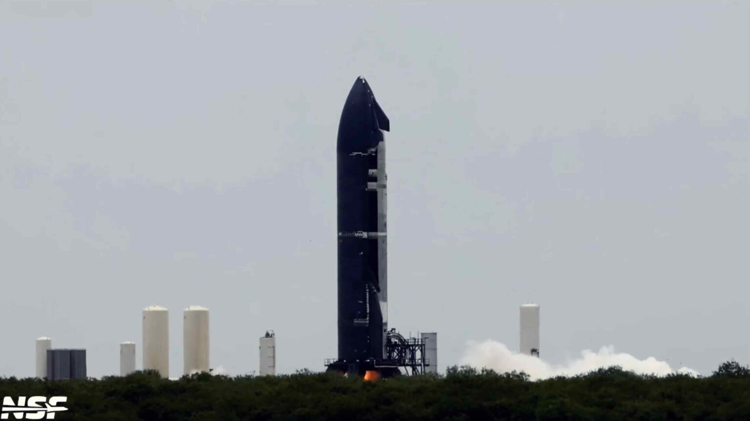 Statický zážeh Starship S36 – Kosmonautix.cz